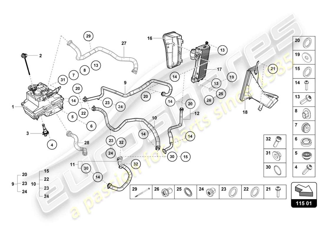 STO (2021) HYDRAULIC SYSTEM AND FLUID CONTAINER WITH CONNECT. PIECES ...