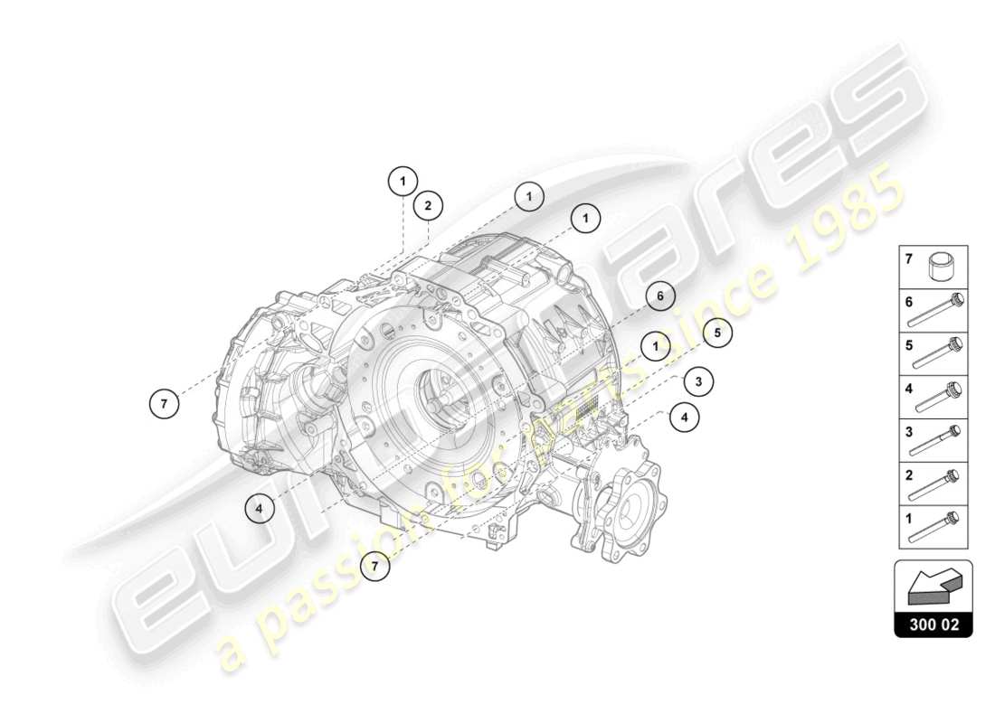 Urus (2021) ASSEMBLY PARTS FOR ENGINE AND GEARBOX 4.0 LTR. (300.02.00)