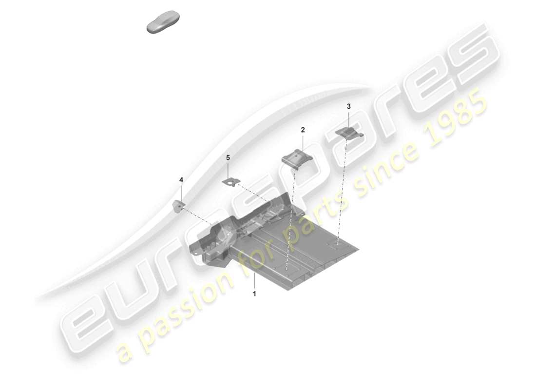 992 GT3/RS/ST (2021) Seat support Bottom plate (801-250)