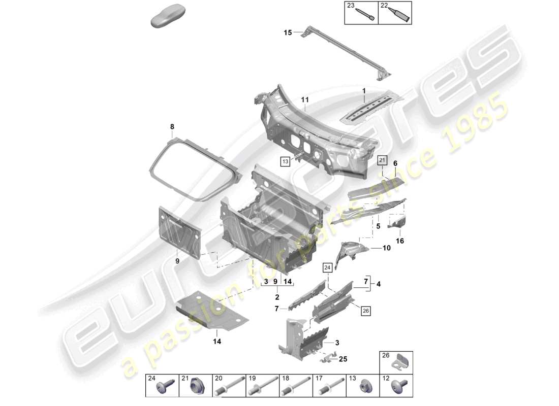 2021 (718 Cayman GT4) Front end Individual parts (801-100)