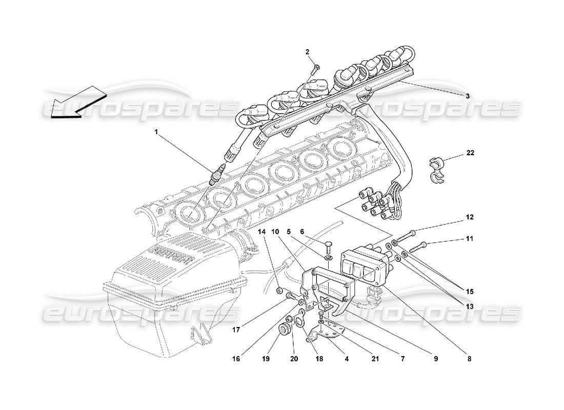 Ferrari 550 Maranello fuel supply system Parts Diagram (009)