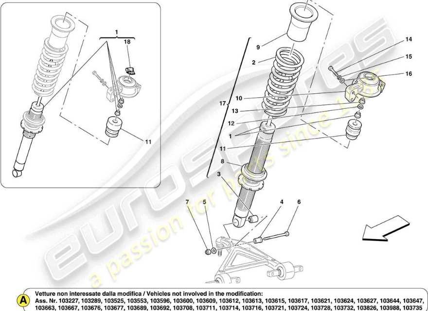 California (Europe) FRONT SHOCK ABSORBER COMPONENTS (0044)
