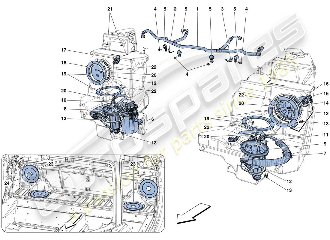 Ferrari 488 GTB (USA) Part Diagrams | Eurospares