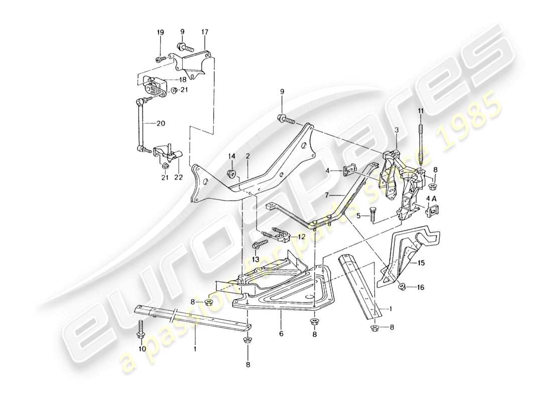 1998 (986 Boxster) Rear Axle Side Part Carrier (501-001)