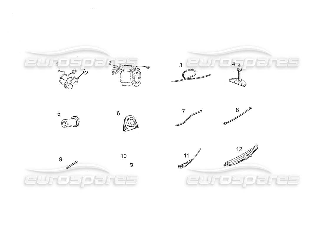 Ferrari 250 GT (Coachwork) Fittings Parts Diagram (016)