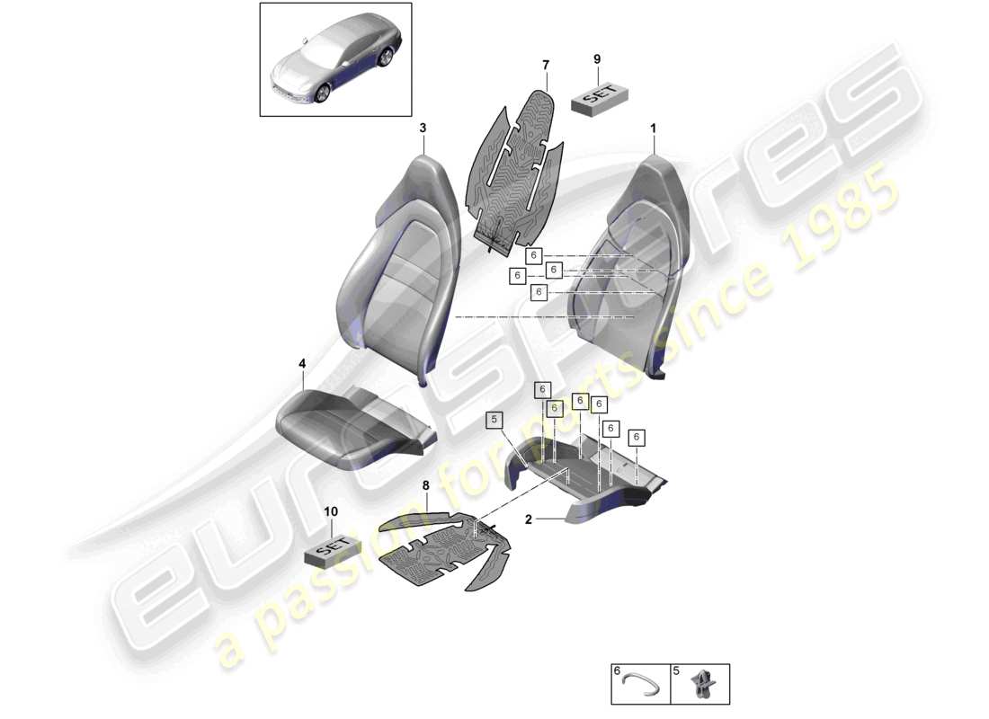 PART 971 881 405 CL DAL | SEAT COVER LEFT - CREAM -BE