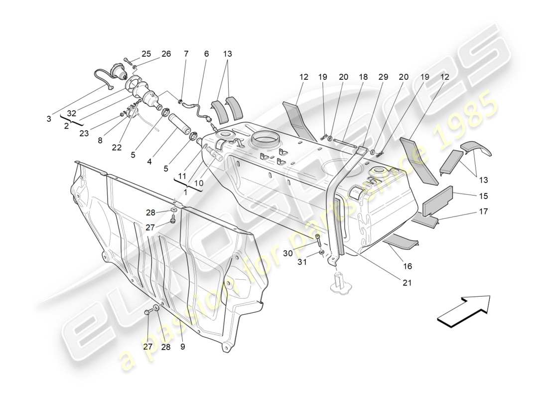 Maserati GranTurismo (2013) Part Diagrams | Eurospares